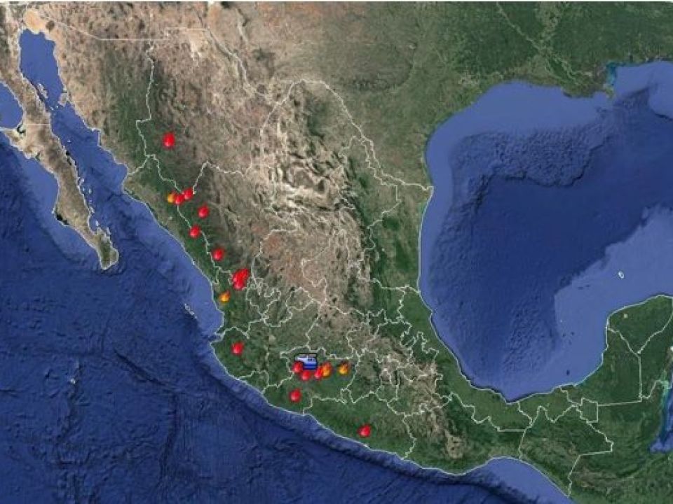 La Conafor Registra 21 Incendios Forestales Activos En México